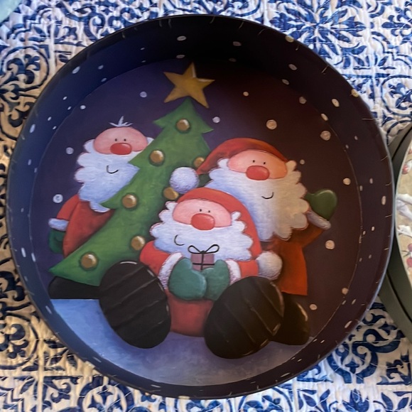 Holiday | Nesting Christmas Cookie Containers 2 Tins One Set | Poshmark